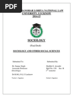 Sociology Semester 1 Notes | PDF | Socialization | Sociology