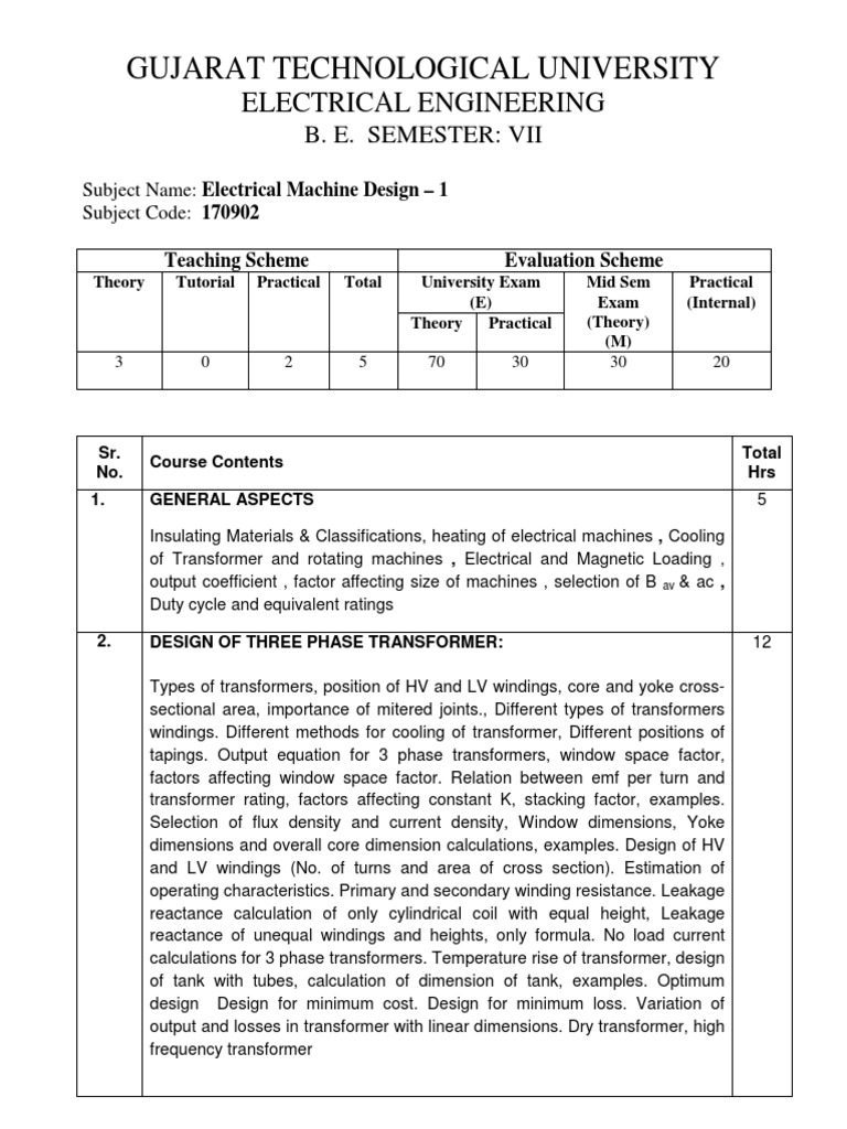 Electrical Machine Design Û 1 | PDF | Science & Mathematics | Computers