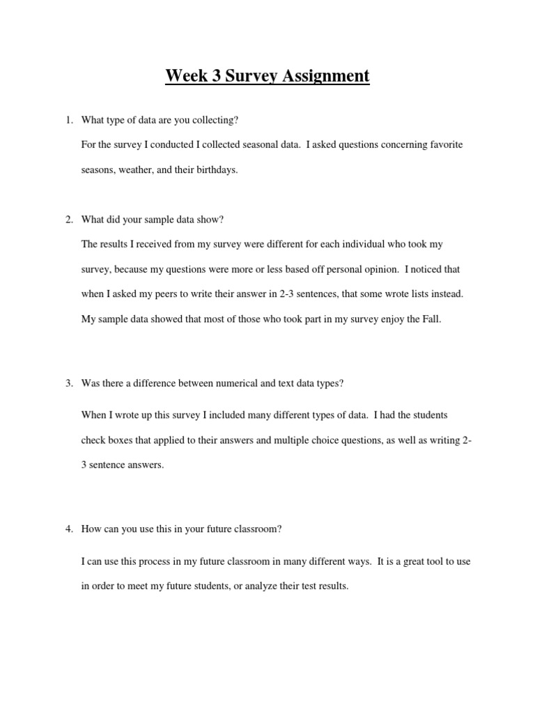 Johnson Survey | PDF