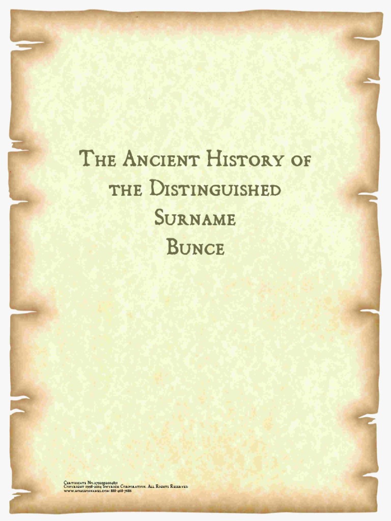 History of Bunce Coat of Arms | PDF | Anglo Saxons | Normans