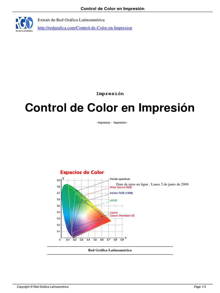 control del color en la impresion.pdf | Impresión | Medición