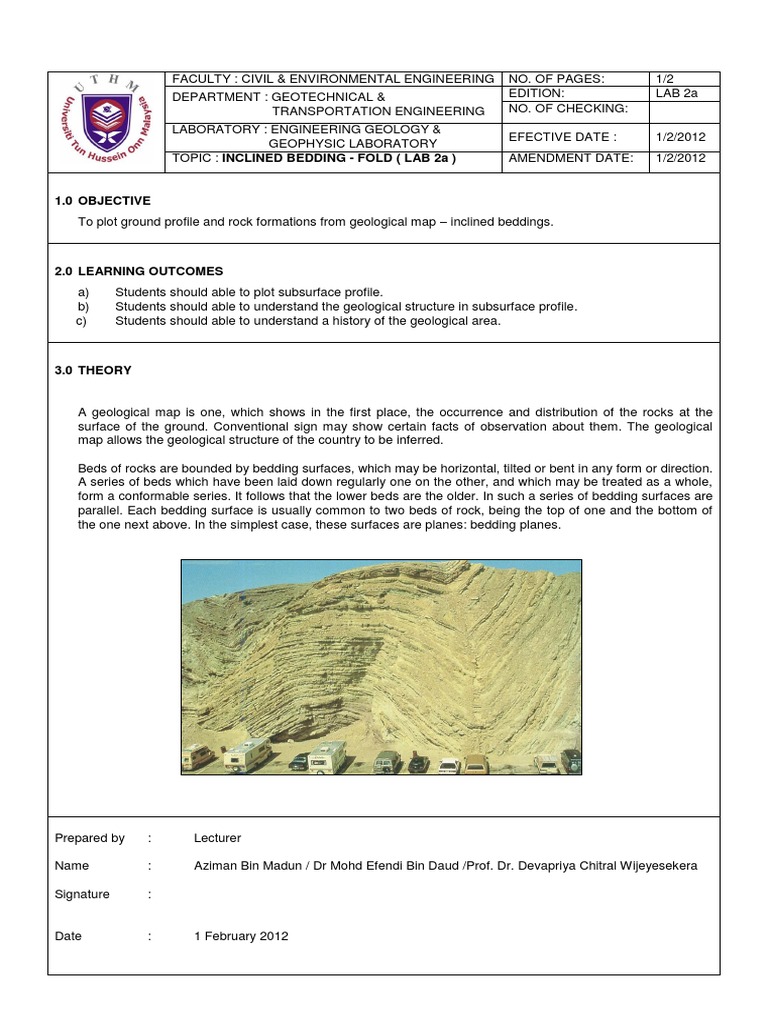 Laboratory 2 - Geological Mapping | PDF | Contour Line | Geology