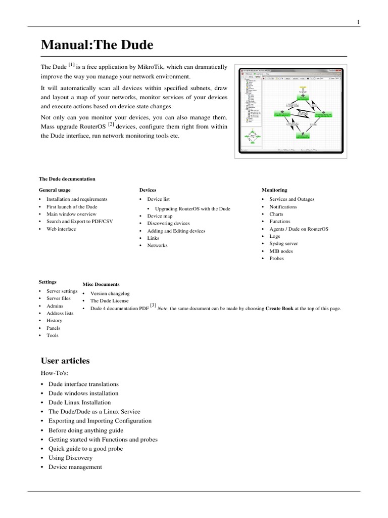 Manual The Dude | PDF | Installation (Computer Programs) | Computer Network