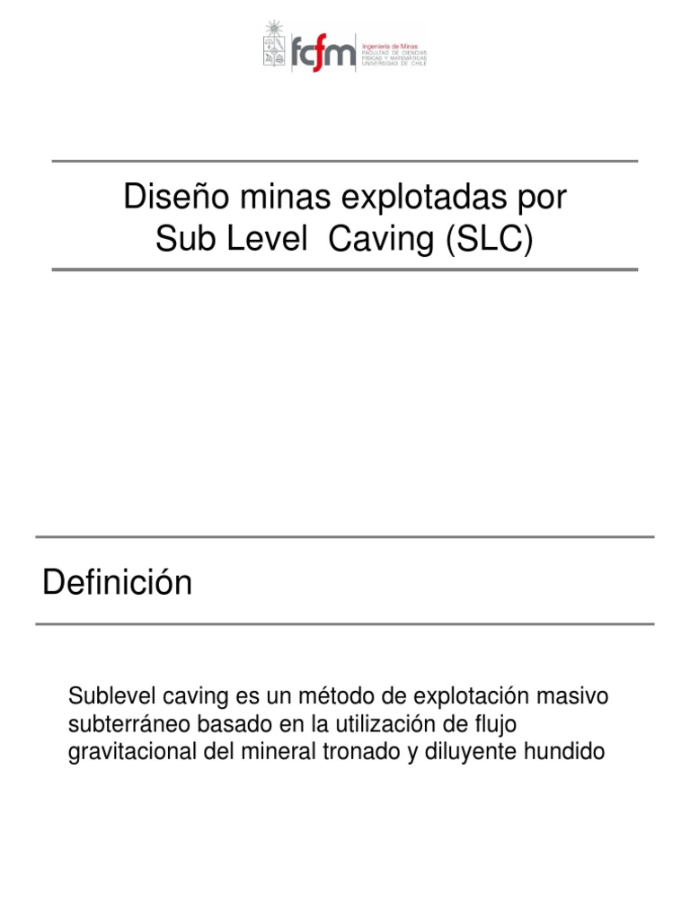 Diseño Sub Level Caving Modulo 1 | PDF | Sólidos cristalinos ...