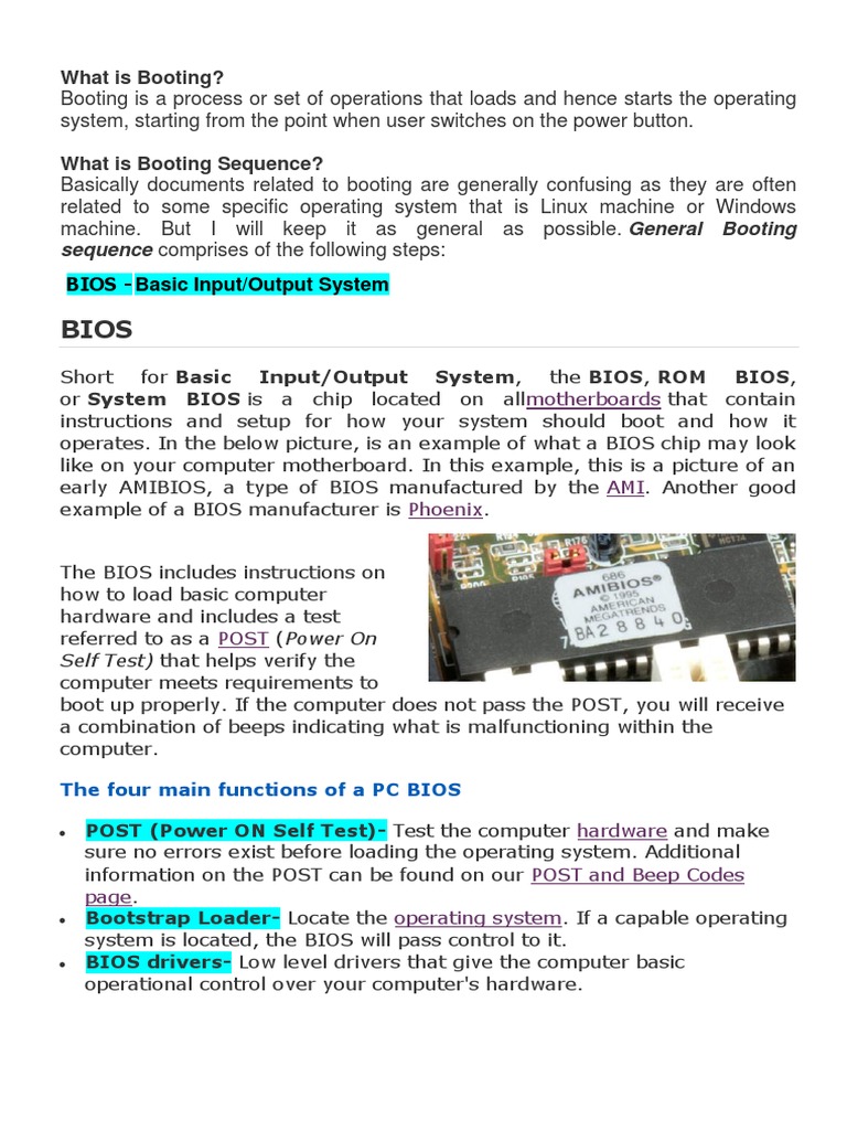 Booting | Download Free PDF | Bios | Booting