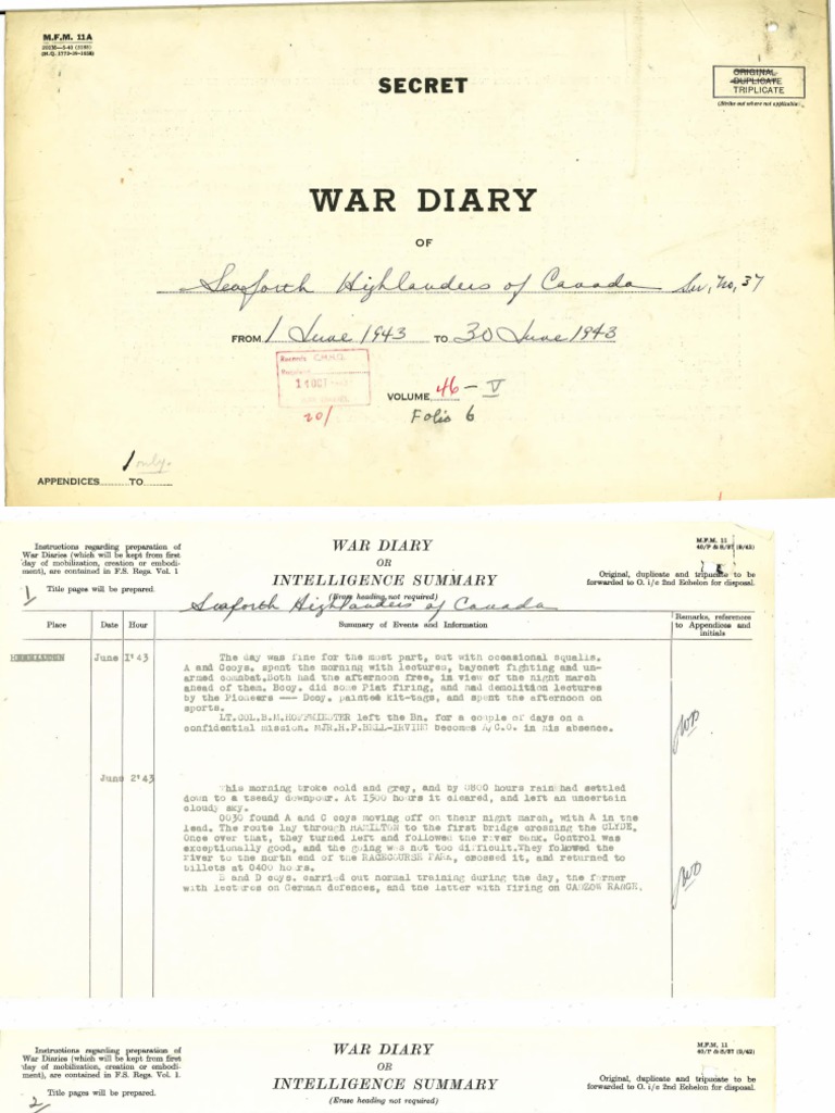 46. War Diary June 1943 (All) | Armed Conflict | Business