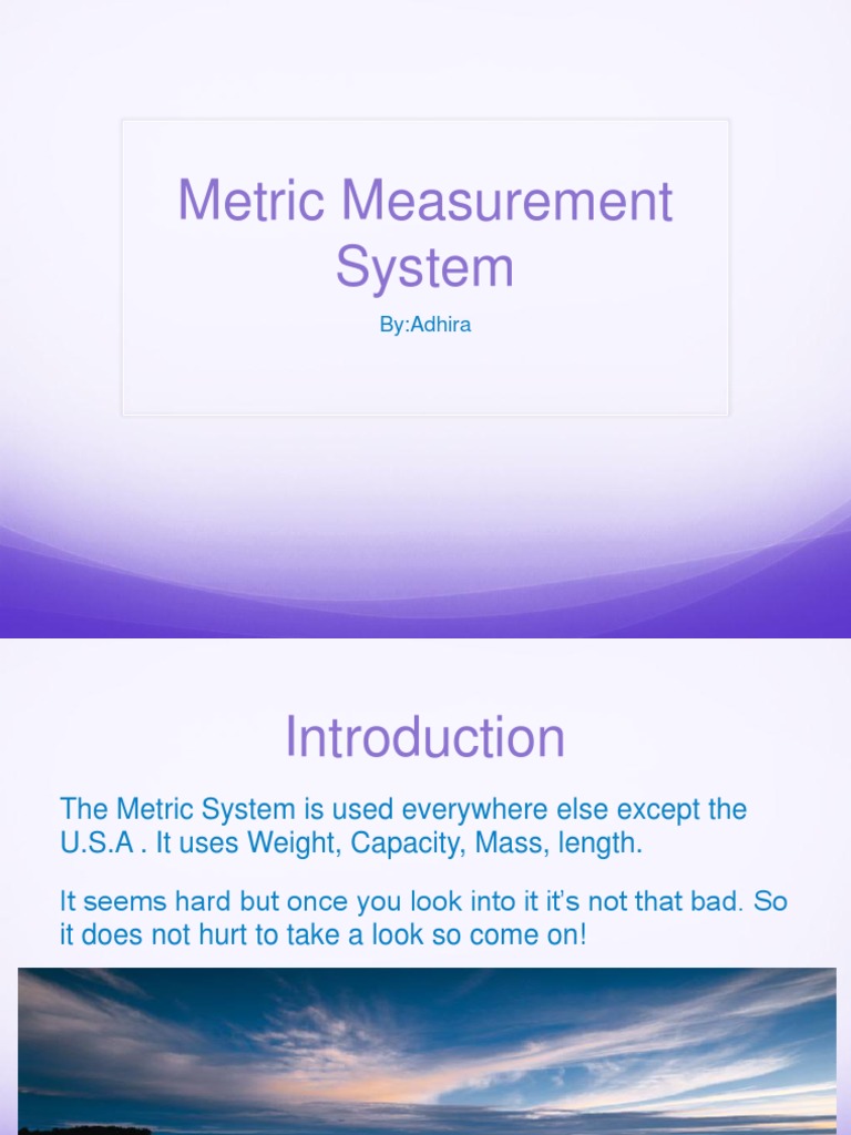Understanding the Metric System Basics | PDF | Wellness