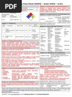 Material Safety Data Sheet (MSDS) H2SO4 | PDF