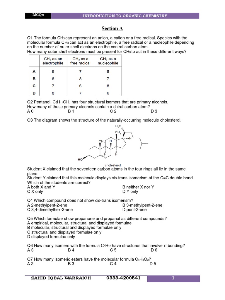 Intro To Organic Chemistry | PDF | Isomer | Molecules