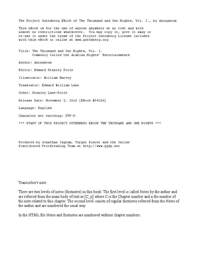 Arabian Nights 01.pdf | Stress (Linguistics) | Linguistics