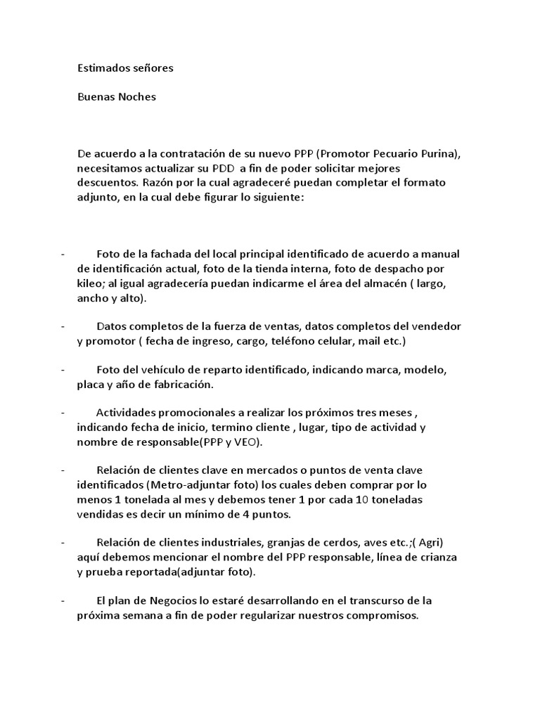 Estimados Señores | PDF