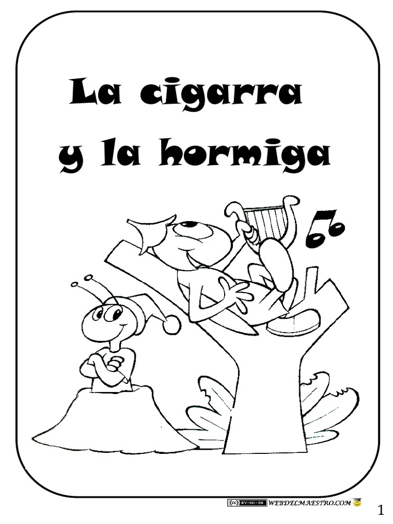 fabula la-cigarra-y-la-hormiga.pdf | Hormiga | Ocio