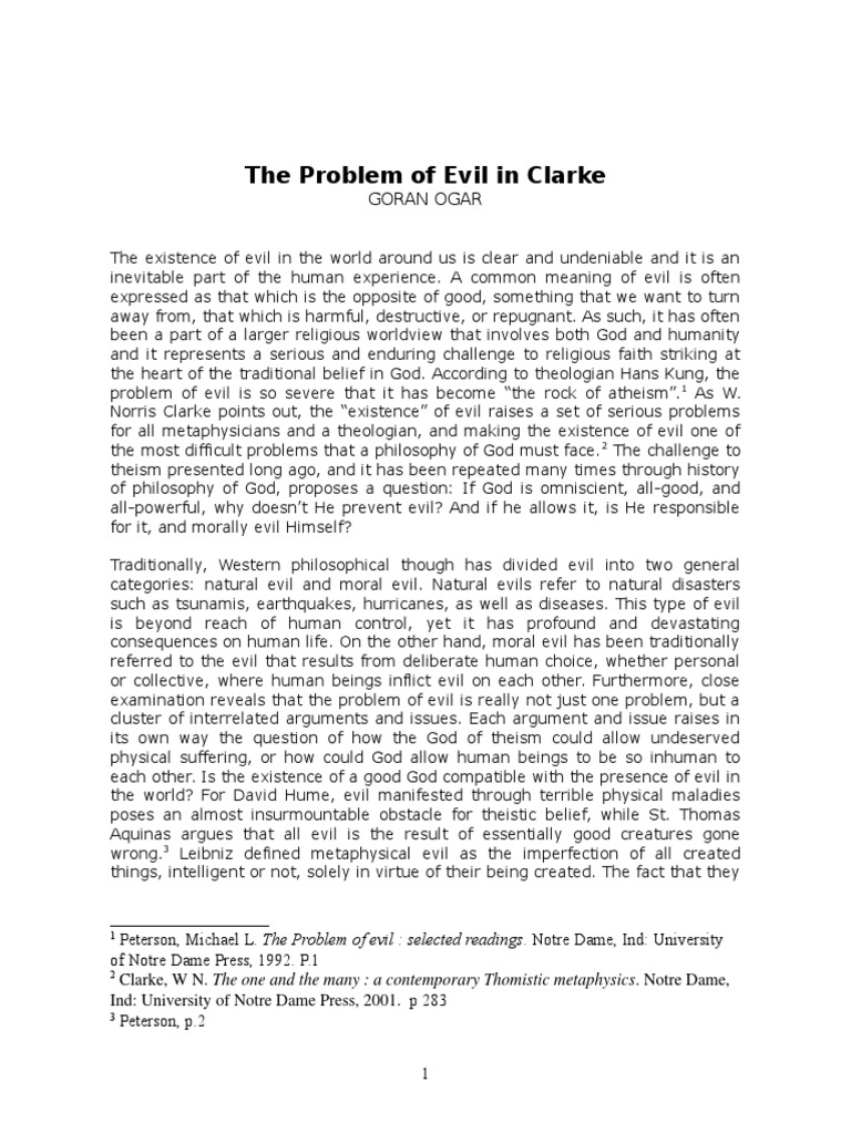 Problem of Evil | PDF | Problem Of Evil | Evil