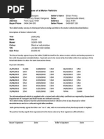 Notification of Change of Ownership, Sale of Motor Vehicle (Form NCO ...