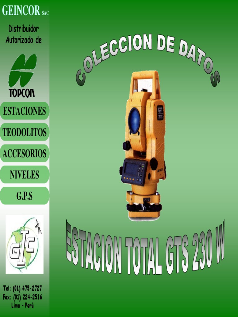 Colector de Datos de Una Estacion Total A Una PC | PDF | Topografía ...