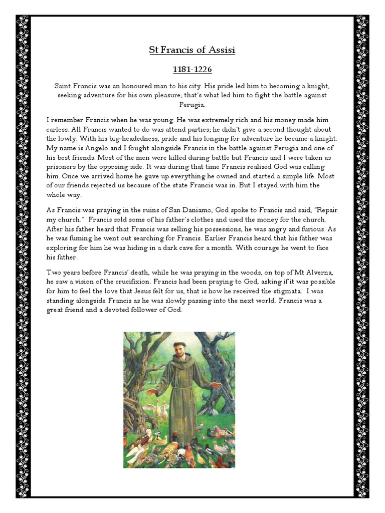ST Francis of Assisi 1 | PDF