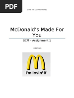 McDonalds Assembly Line | PDF | Mc Donald's | Fast Food Restaurants