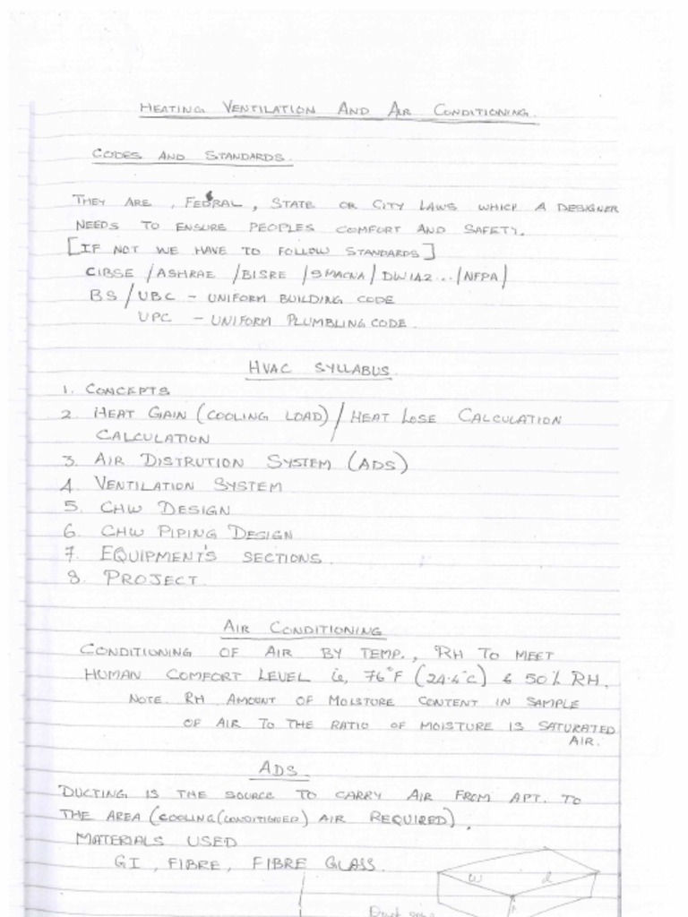 HVAC Basic Notebook | PDF