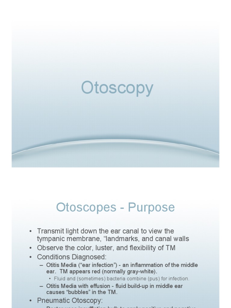Otoscopy Basics | PDF | Science & Mathematics