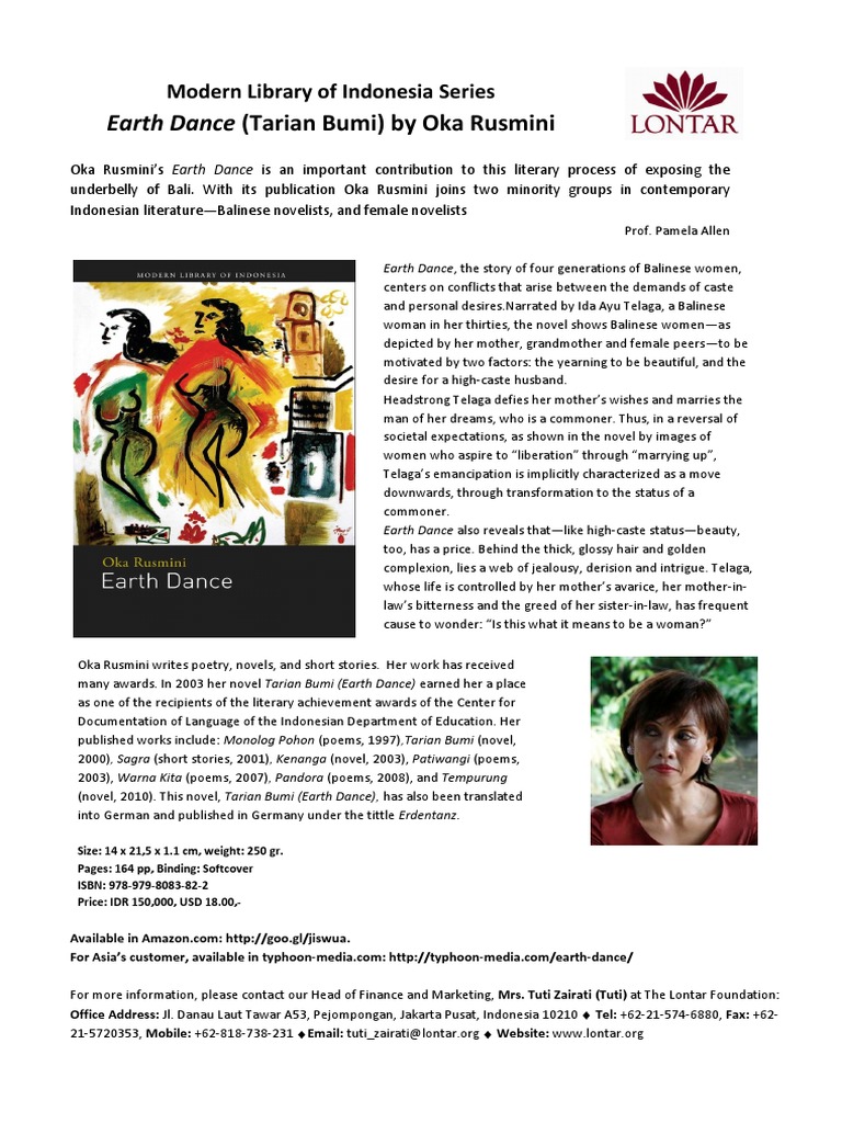 Earth Dance by Oka Rusmini | PDF | Novels | Greed
