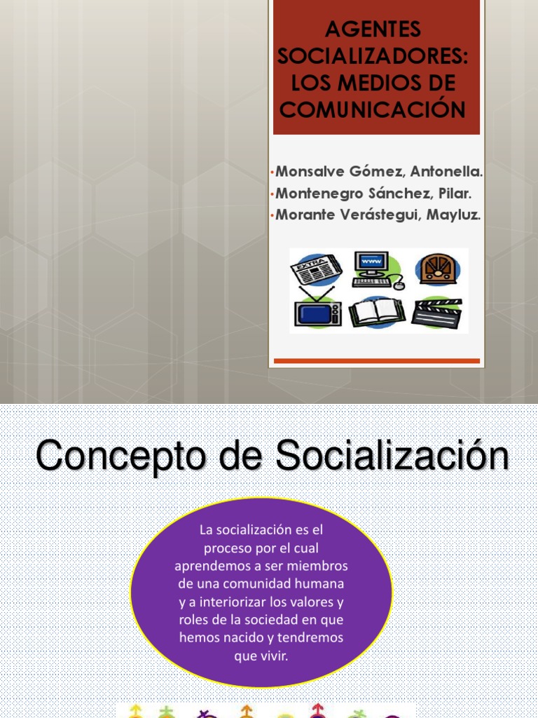 Agentes Socializadores | PDF | Socialización | Sociedad