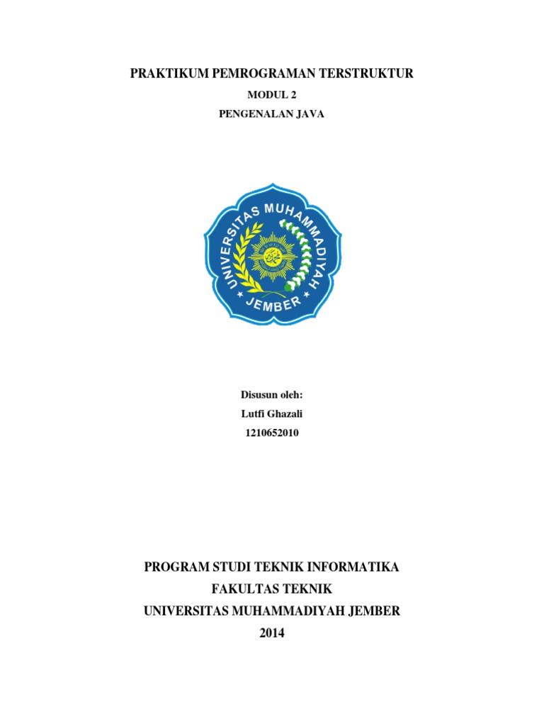 Pemrograman Terstruktur Laporan 2 - Pengenalan Java | PDF