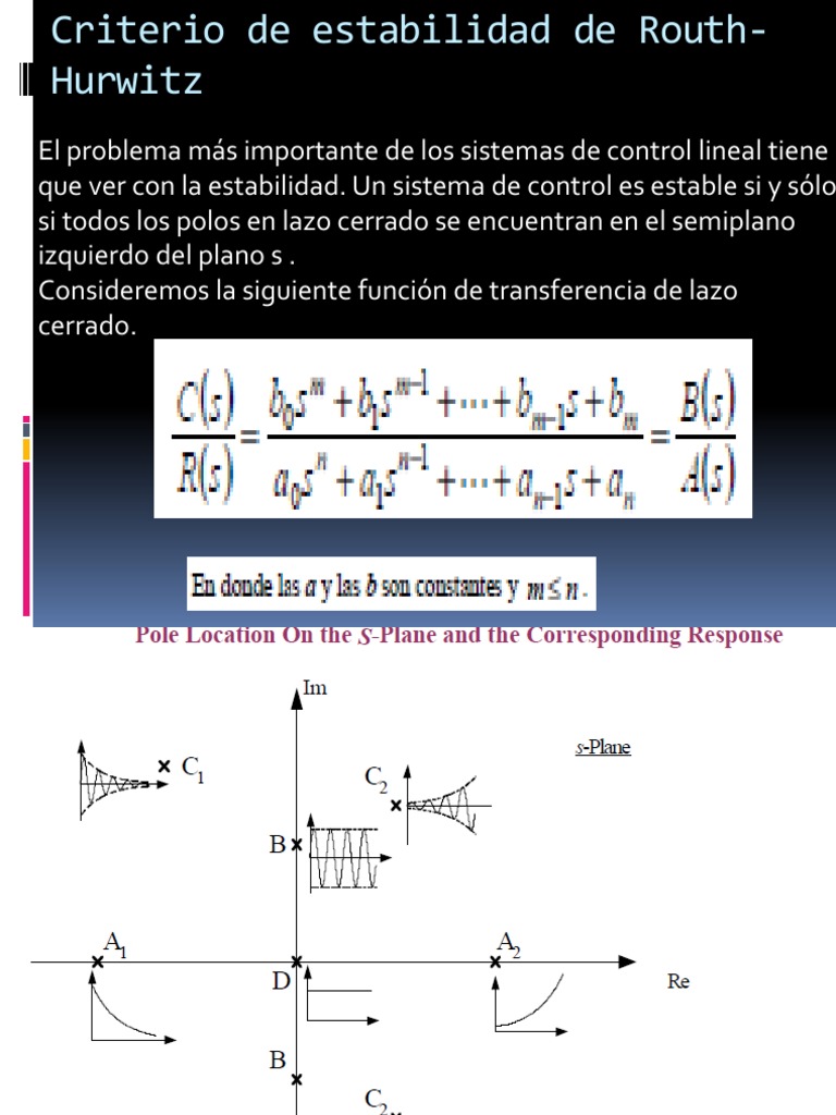 Criterio de Estabilidad de Routh-Hurwitz | PDF | Geometria plana ...
