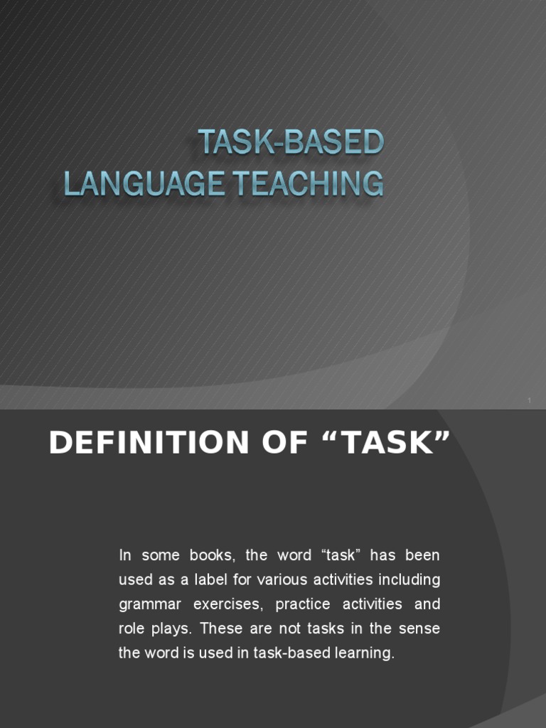 Definition of "Task" | PDF | Change | Learning
