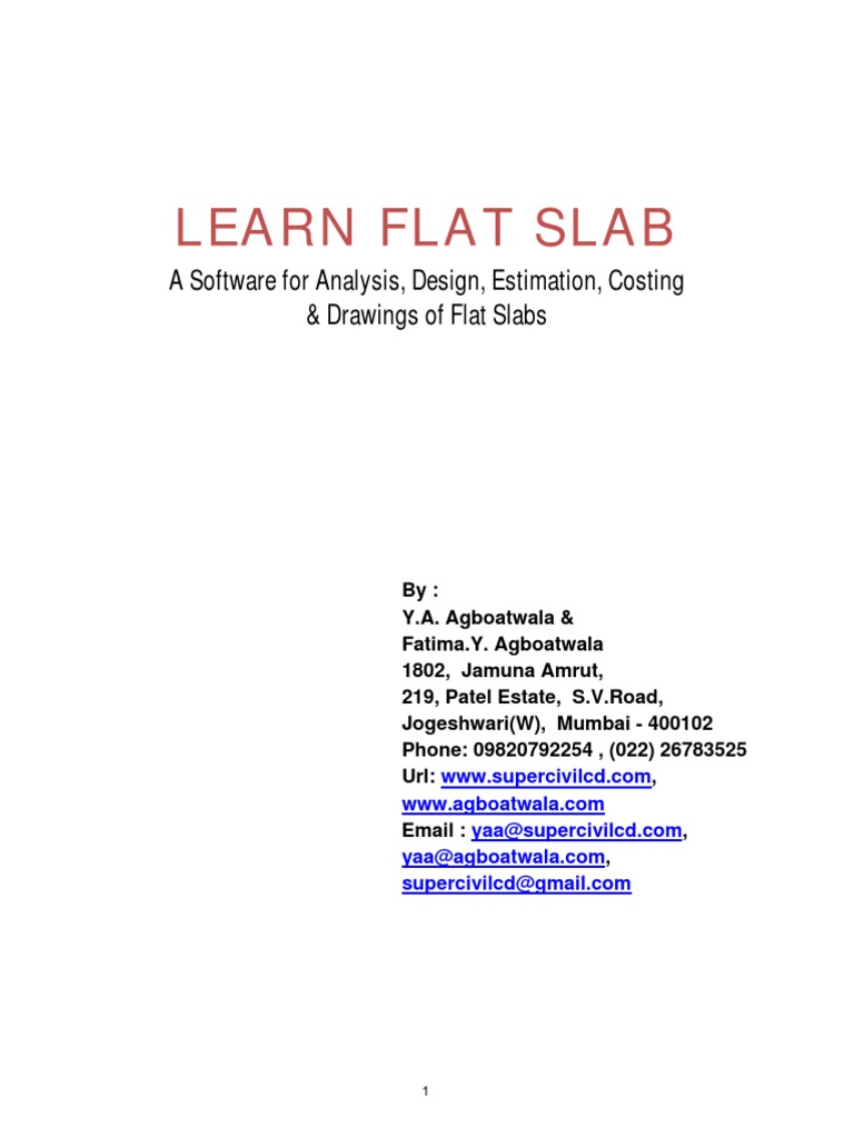 Learn Flat Slab-Flat Slab Analysis Design and Drawing Software ...