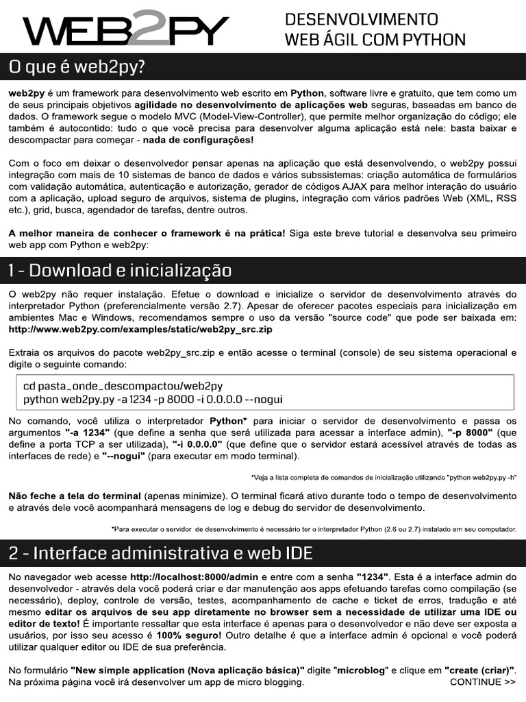 Web2py Tutorial Pdf