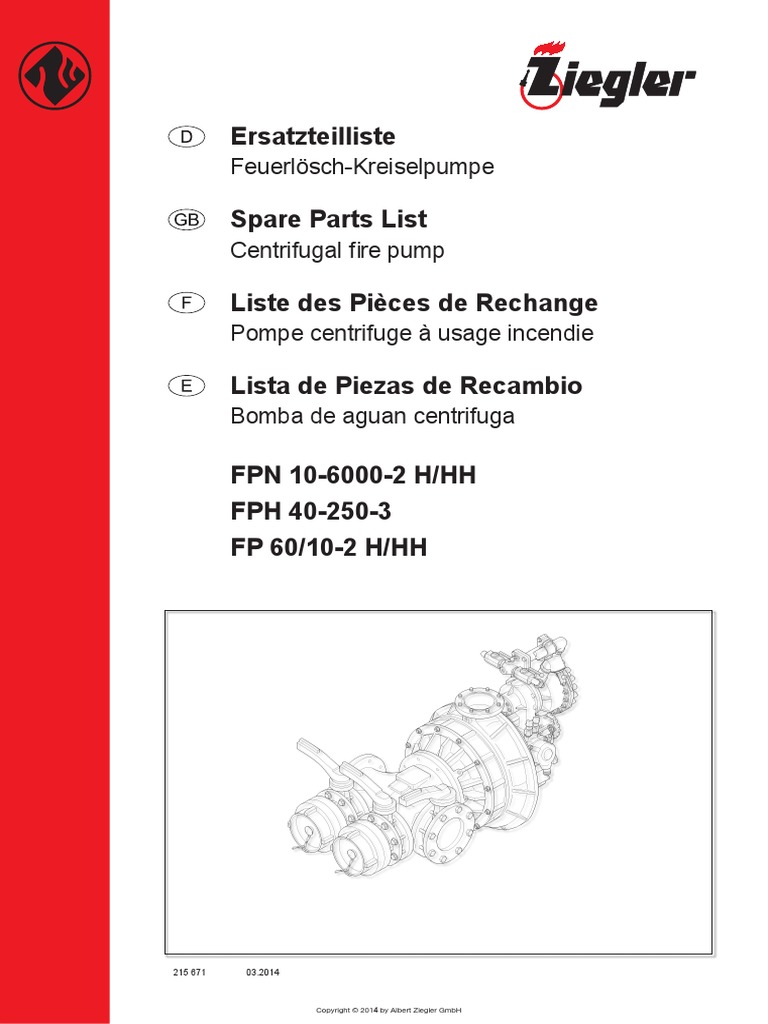 Ziegler - Fire Pumps - FPN 10-6000-2 H | PDF | Manufactured Goods ...