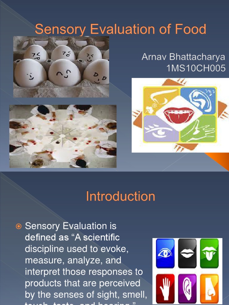 Sensory Evaluation of Food | PDF | Olfaction | Taste