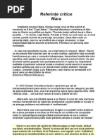 Mara-Rezumat Pe Capitole | PDF