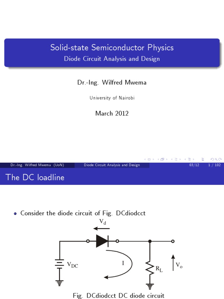 Diode Circuits | PDF | Network Analysis (Electrical Circuits) | Capacitor