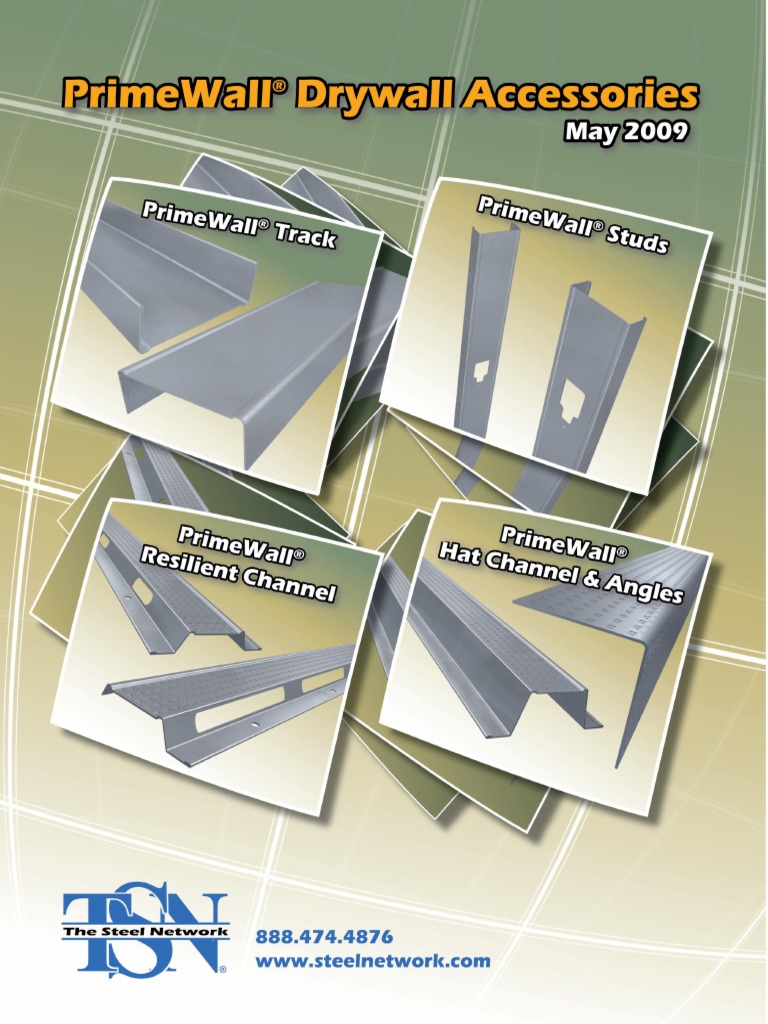 TSN PrimeWall Catalog May09 | PDF | Drywall | Galvanization