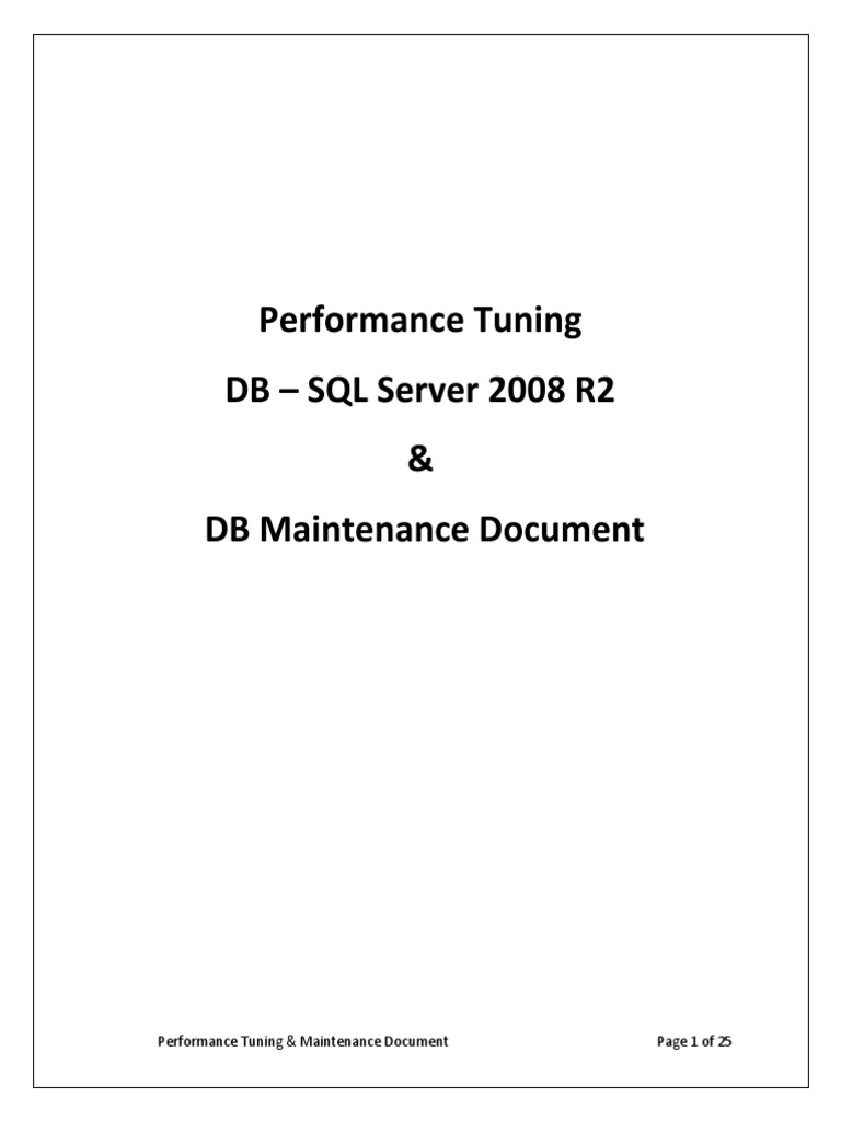 Optimizing Database Performance and Maintenance through Regular Tuning and Index Management ...