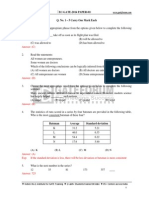 Entry Test Sample For BS Programs | PDF