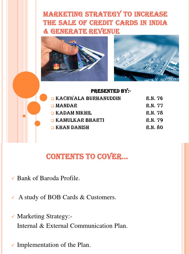 Marketing Strategy To Effective Sale | PDF | Credit Card | Debits And ...