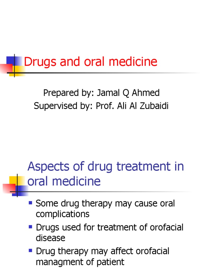 Oral Medicine: Drug Effects and Complications | PDF | Nonsteroidal Anti ...