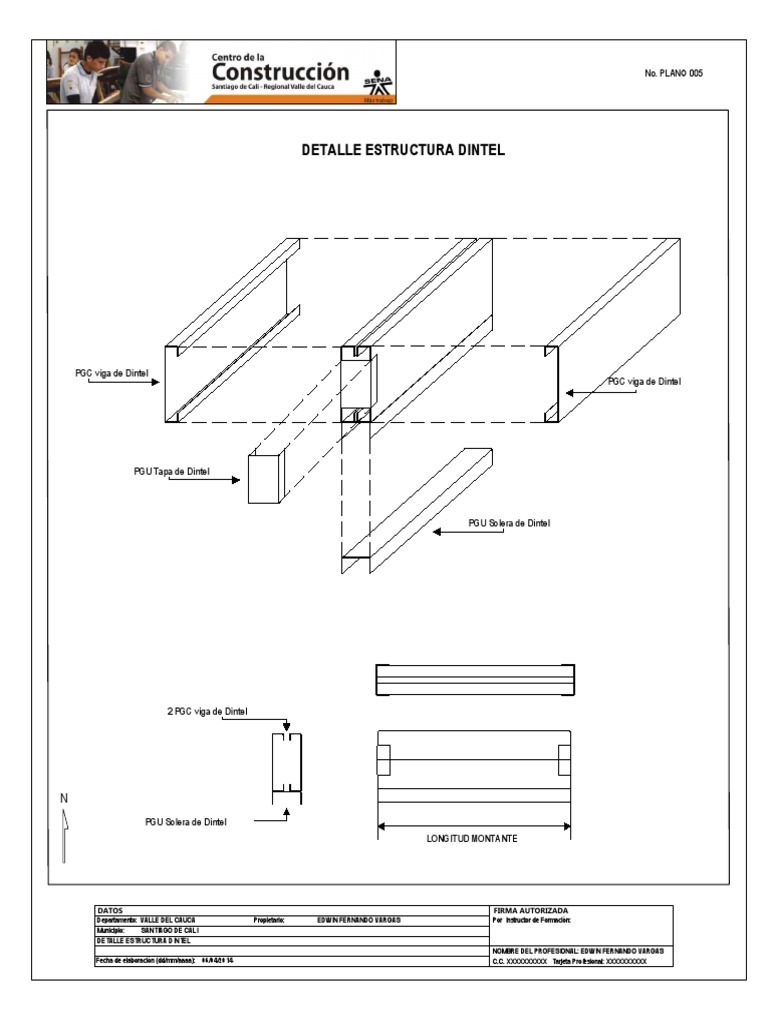 Detalle Estructura Dintel PDF | PDF