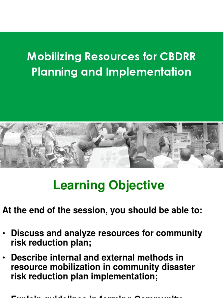 Mobilizing Resources For CBDRR Planning and Implementation | PDF ...