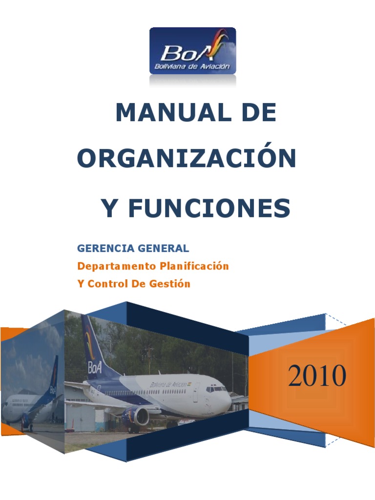 Manual de Organizacion y Funciones | PDF