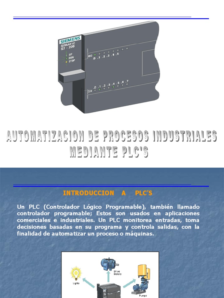Curso PLC | PDF | Controlador lógico programable | Programa de computadora