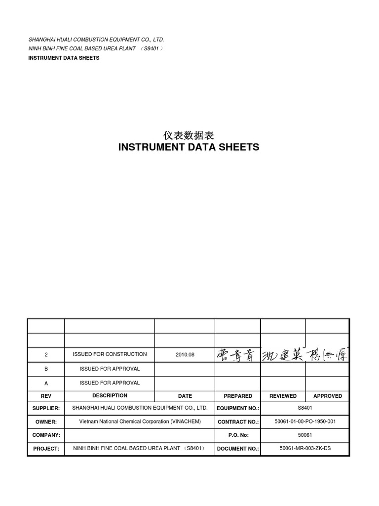 14 50061-Mr-003-Zk-ds Instrument Data Sheets | PDF