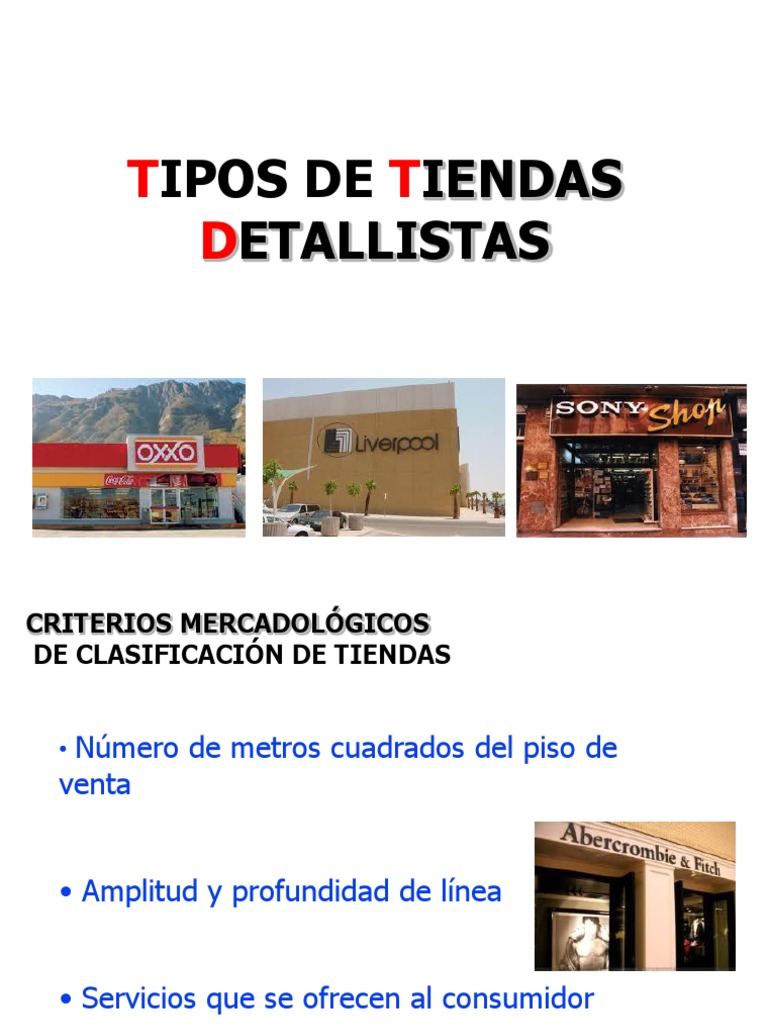 Tipos de Tiendas Retail 2011 | PDF | Walmart | Venta al por menor