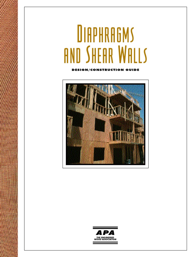 Design of Diaphram & Shear Walls | PDF | Framing (Construction) | Truss