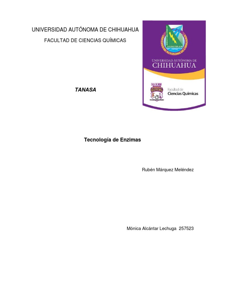 Tanasa | PDF | Enzima | Solución tampón