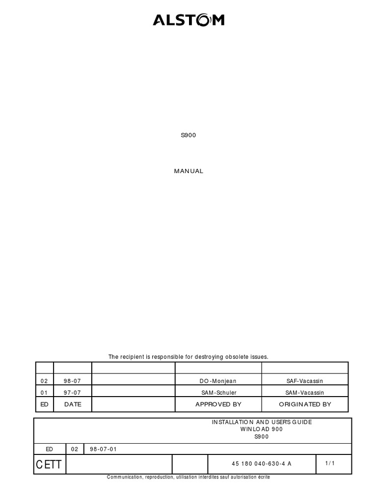 WLD 900 Installation and User's Guide | PDF | Installation (Computer ...