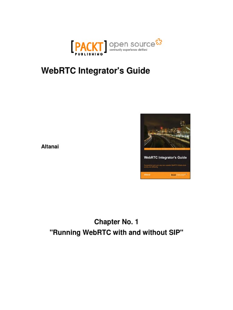 WebRTC Integrator's Guide Sample Chapter | PDF | Session Initiation ...