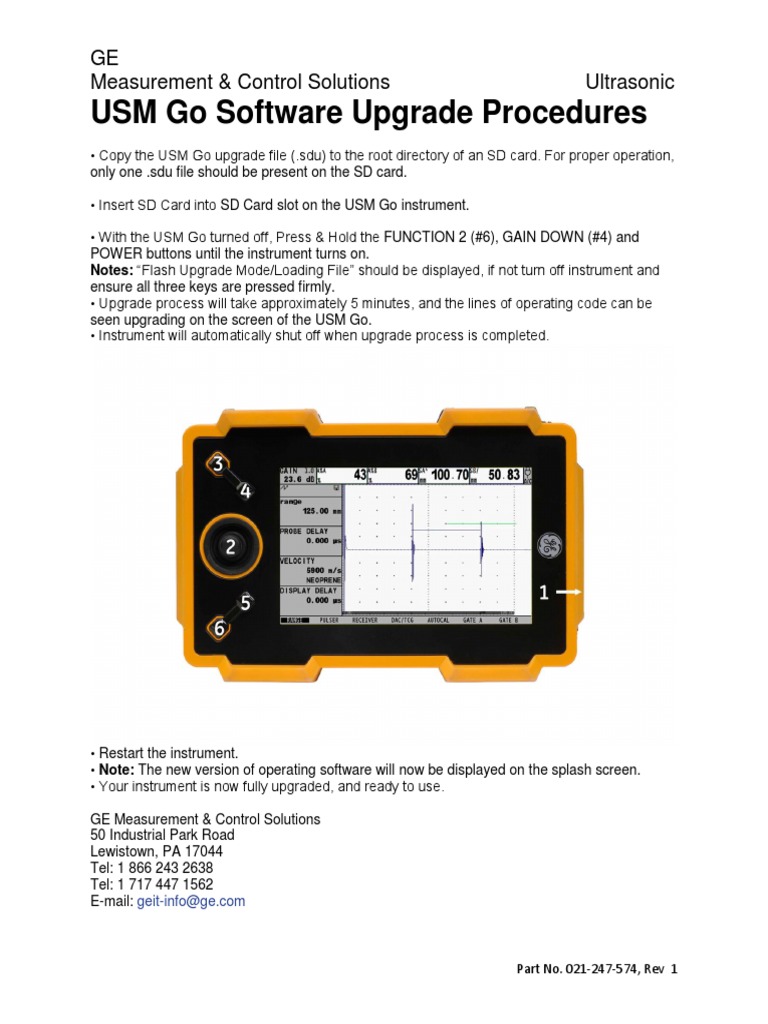 021-247-574-USM Go Software Upgrade Procedure | PDF | Computers ...